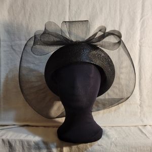 Bellini | Accessories | Vintage Bellini Black Fascinator Mesh Formal ...